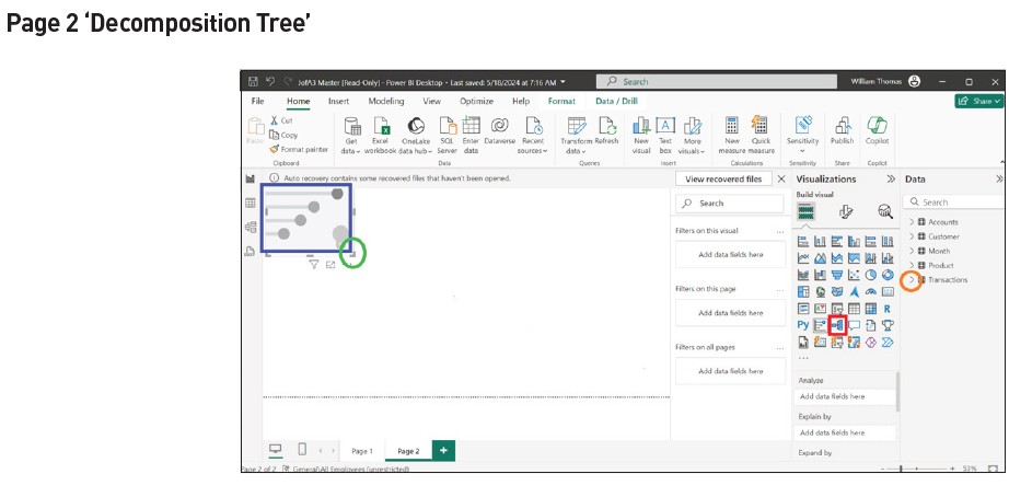 Using the AI in Power BI to do root cause analyses